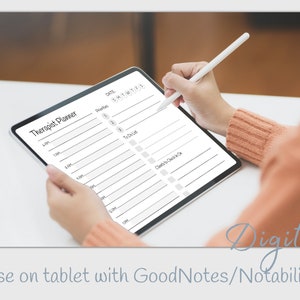 Therapist Daily Planner, Daily Clinical Planning Tool, 30 Min Daily ...