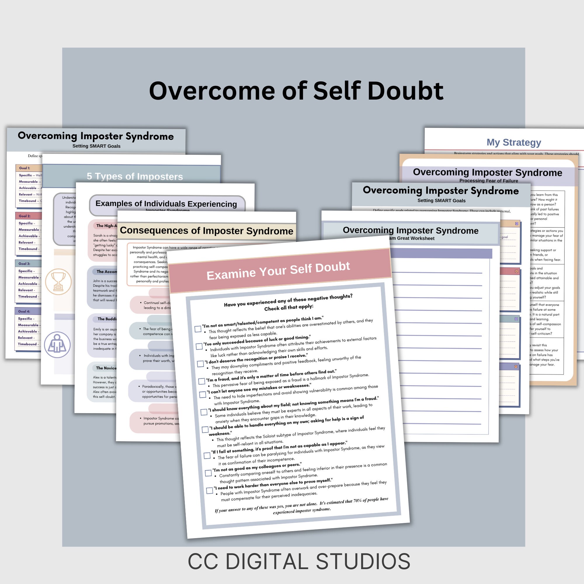 Imposter Syndrome Therapy Worksheets, Inner Child, Mental Health ...