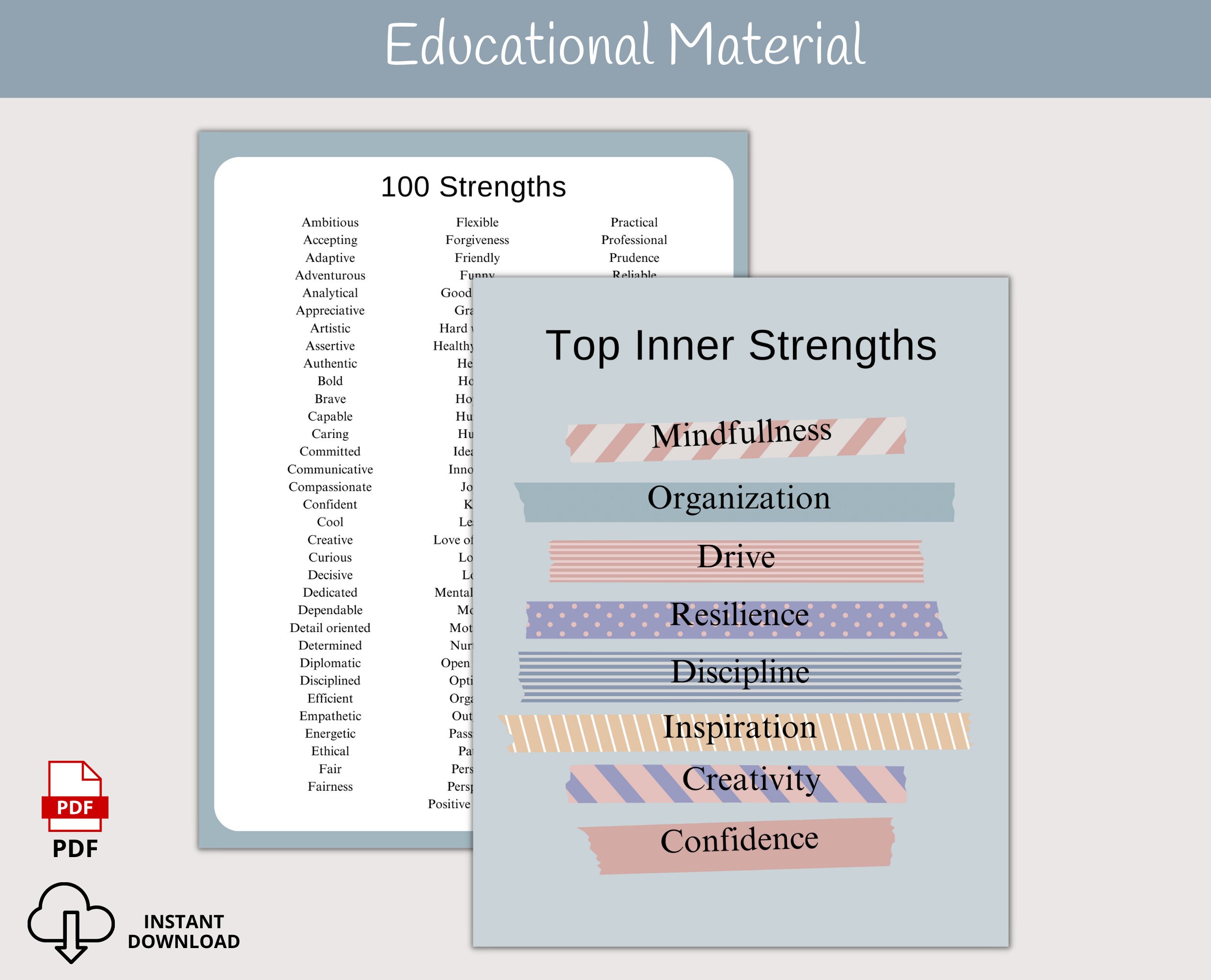 Inner Strength Worksheets, Solution Focused Therapy Strengths ...