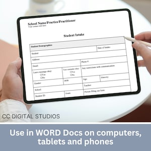 Student Intake Mental Health Form, School Social Worker, School ...