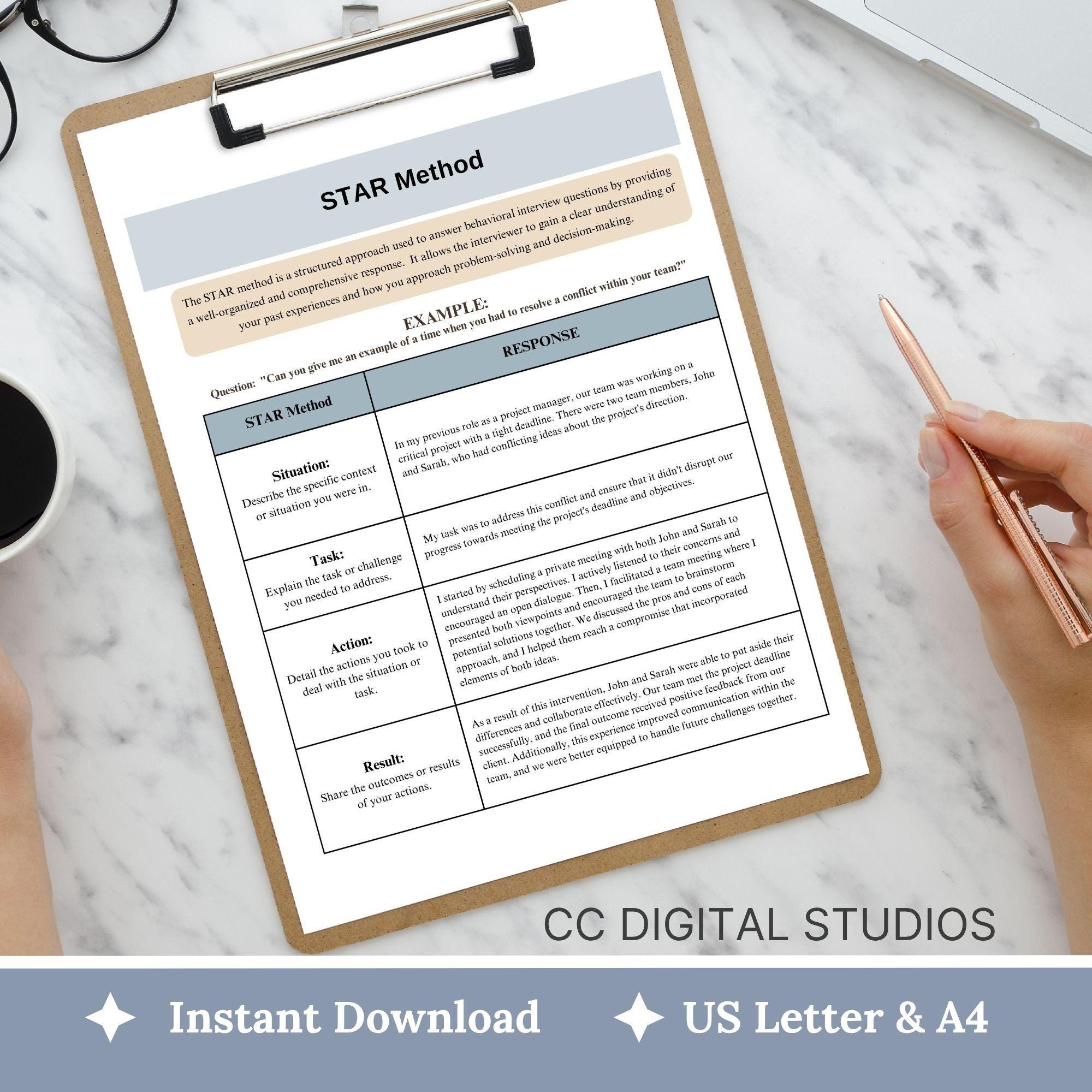 Interview Guide: 125 Questions, STAR Method (PDF Download) - Etsy