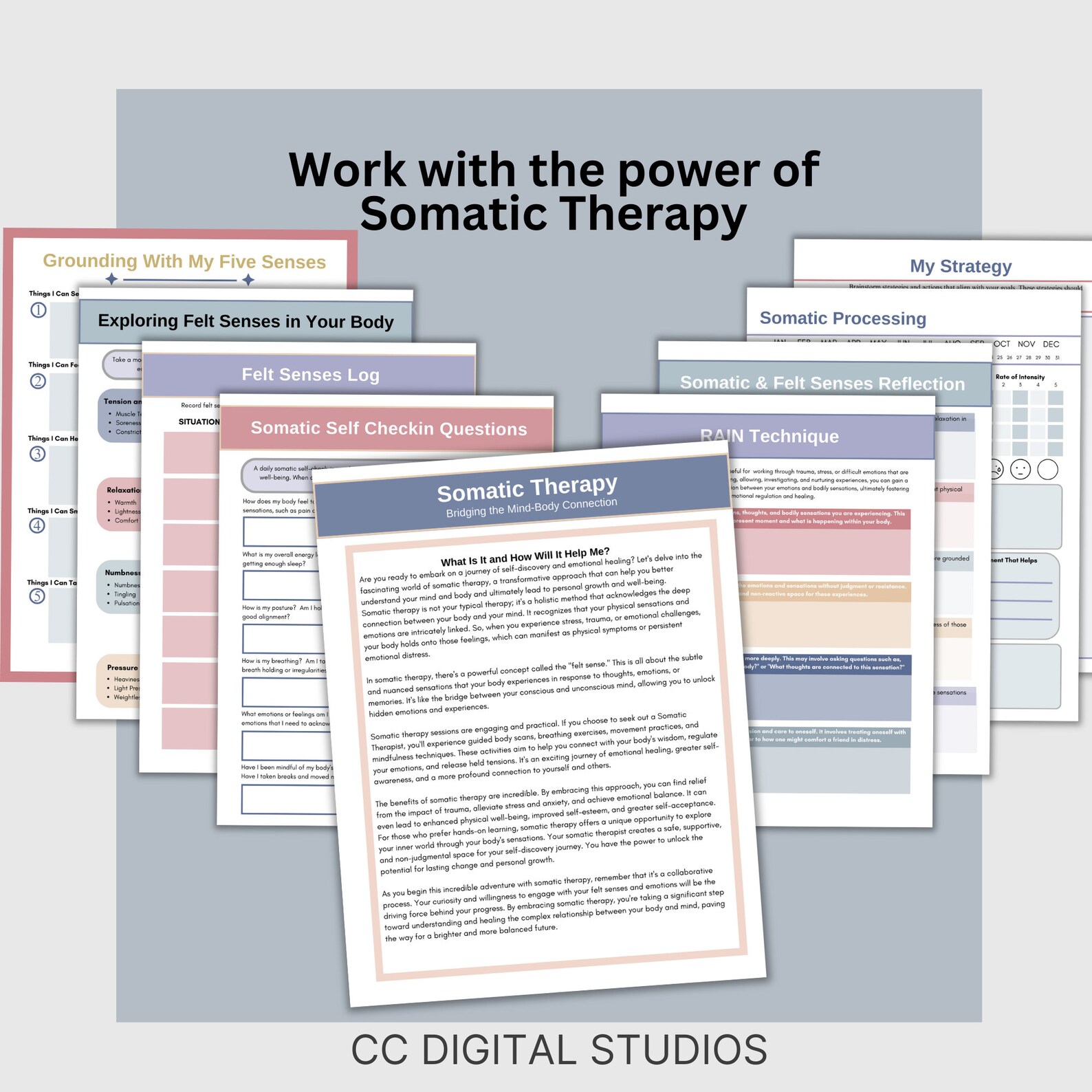 Somatic Therapy Worksheets Felt Senses Somatic Exercises For Sensory