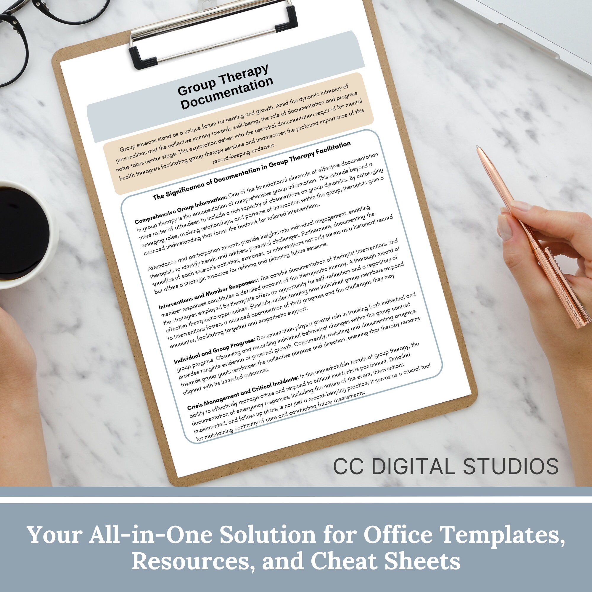 Therapist Documentation Guide Bundle: Progress, SOAP, Group Notes ...