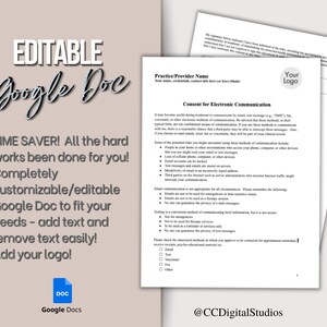 Policy Forms BUNDLE, Editable Google Docs, Psychologists Office ...