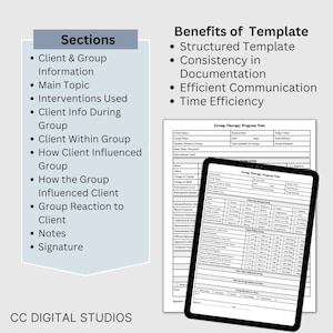 Group Therapy Progress Note, Therapist Office Template, Counseling ...