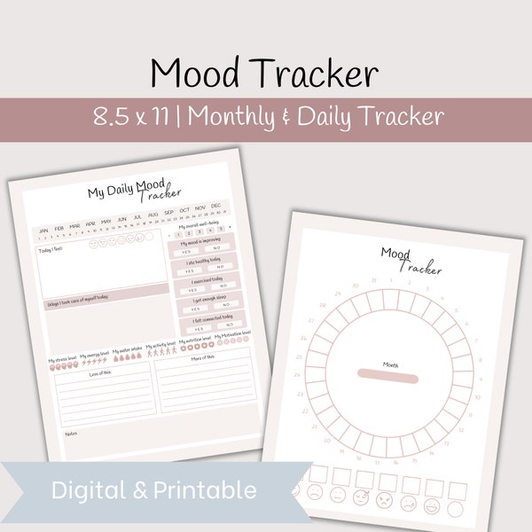 Printable Stress Reduction Tracker With 10 Relaxation - Etsy Canada