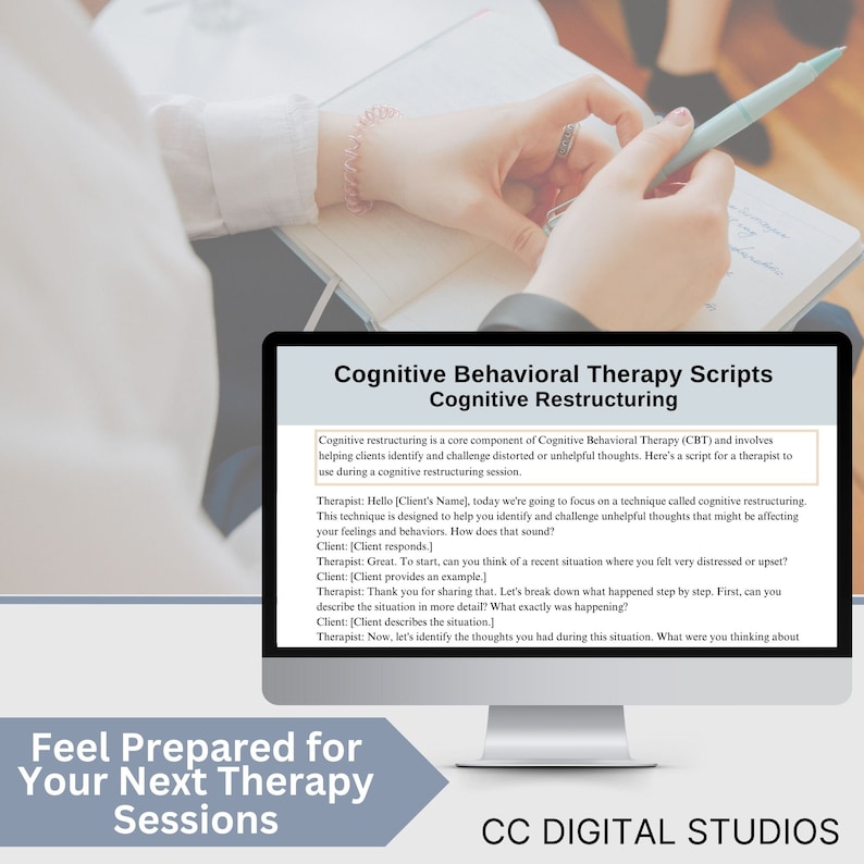 Therapy Scripts 64 Detailed Scripts, Therapist Office Cheat Sheets, DBT ...