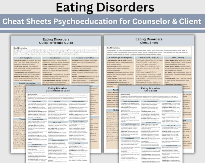 25 Eating Disorder Recovery Worksheets *printable* - Etsy