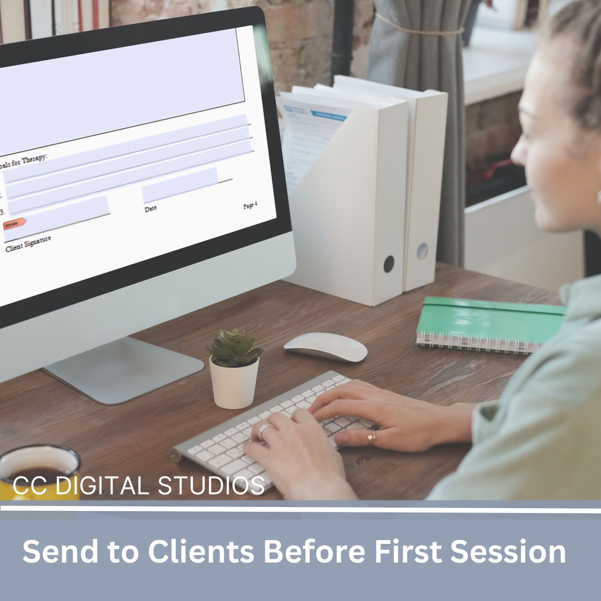 Client Intake Form Fillable PDF for Therapist Office, Private Practice ...