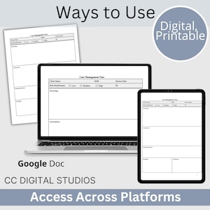 Social Worker Progress Note Template Editable Google Doc SOAP/DAP Form ...