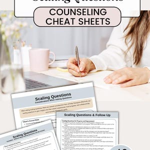 Therapy Questions Scaling Questions for Counseling Sessions, Therapy ...
