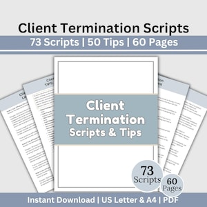 Therapy Scripts for Client Termination, 73 Therapy Cheat Sheets ...