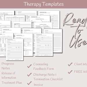 Clinical Documentation & Policy Forms Bundle Therapy Forms - Etsy