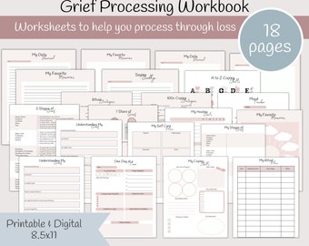120 Grief Journal Prompts Self Care Journal Grief and Loss - Etsy