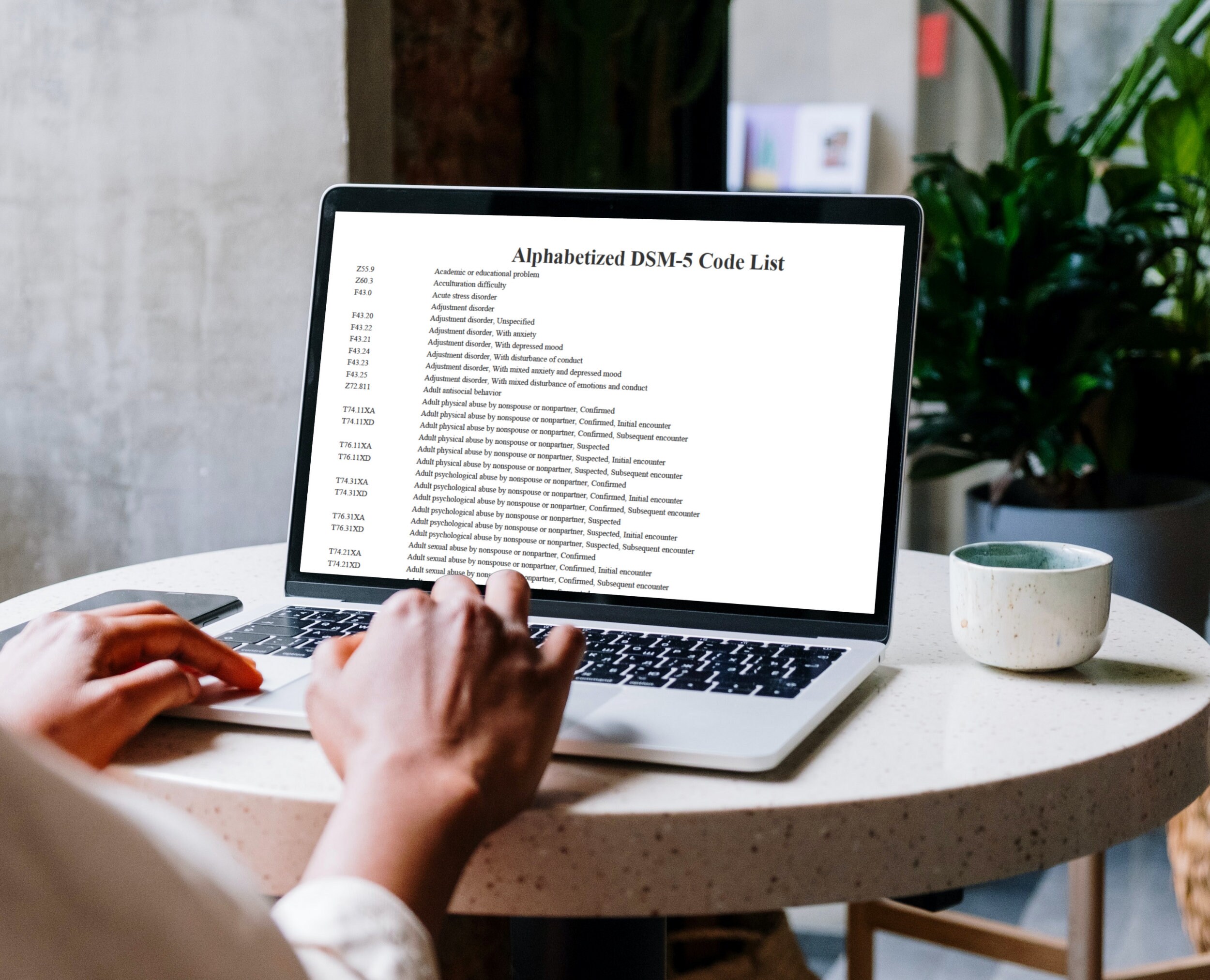 Mental Health Codes Cheat Sheet DSM-5 Code Clinical Terms - Etsy UK