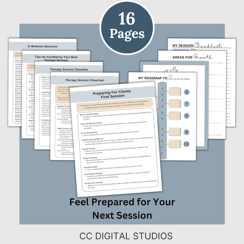 Therapy Session Guide: Counseling Tools & Checklist (digital Download ...