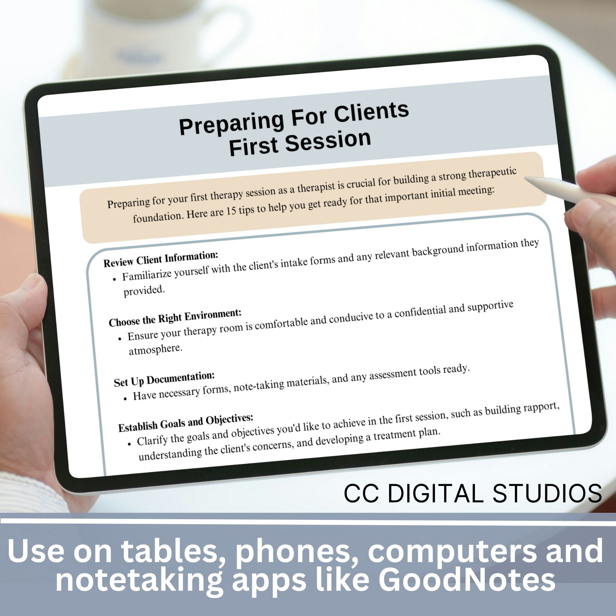 Therapy Session Guide: Counseling Tools & Checklist (digital Download ...