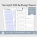 Therapist Daily Planner, Daily Clinical Planning Tool, 30 Min Daily ...