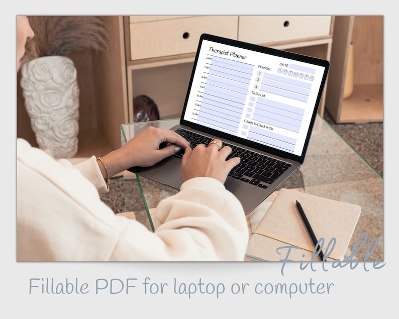 Therapist Daily Planner, Daily Clinical Planning Tool, 30 Min Daily ...