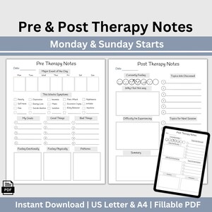 Therapy Session Reflection Worksheet / Post Therapy Check-in / Therapy ...