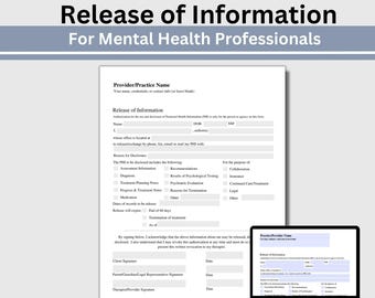 Release of Information Form - Etsy