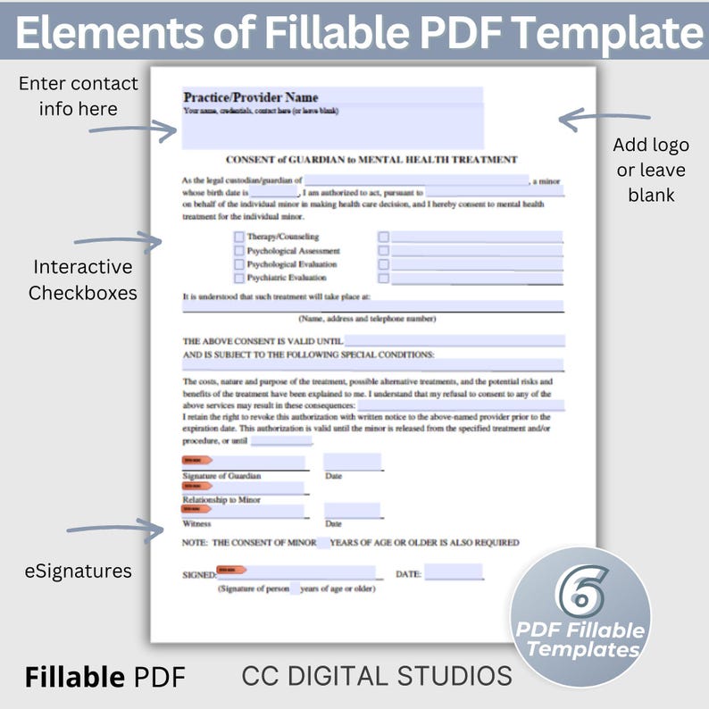 Therapist Office Forms Bundle: Private Practice Paperwork (WORD & PDF ...