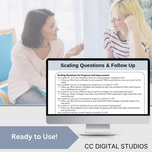 Therapy Questions Scaling Questions for Counseling Sessions, Therapy ...