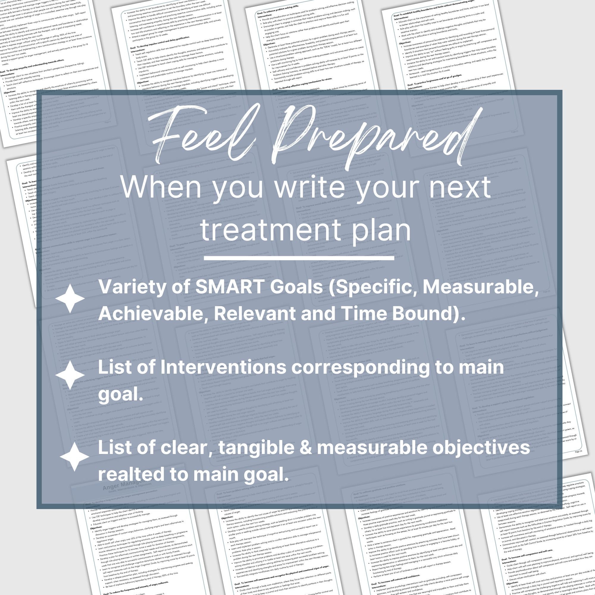 Anger Management Therapy Cheat Sheet: Goals, Interventions, Objectives ...