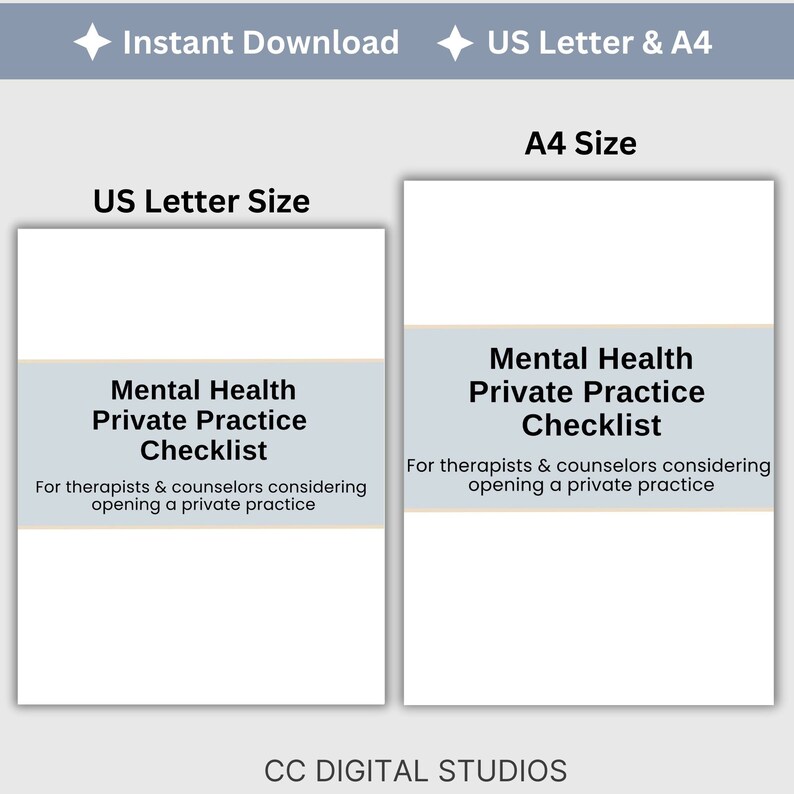 Mental Health Private Practice Checklist: Counselor Business Plan ...