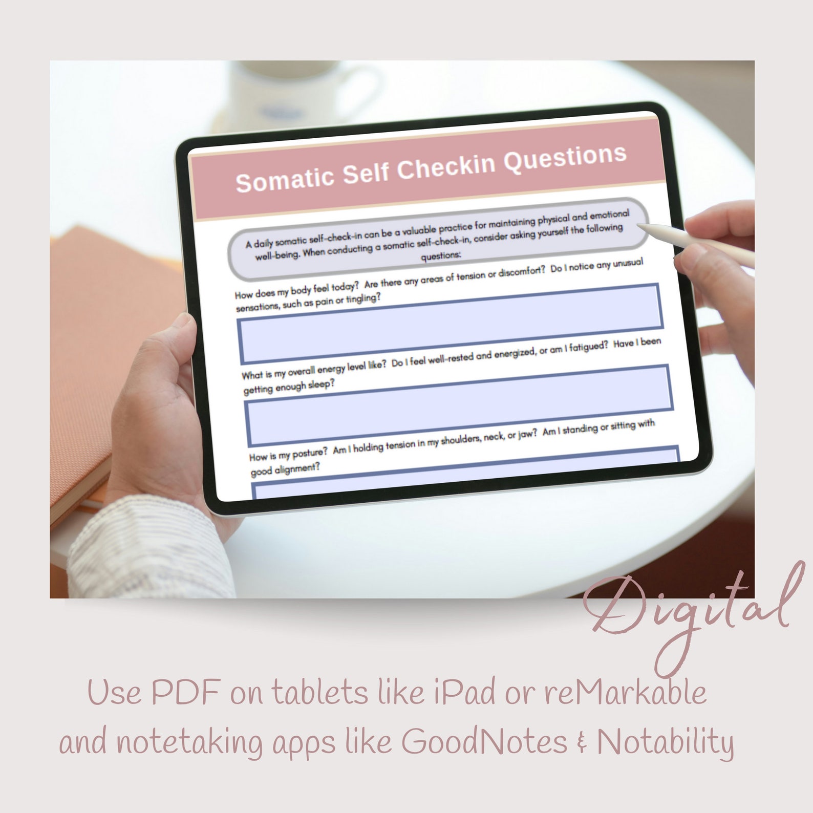 Somatic Therapy Worksheets, Felt Senses Somatic Exercises for Sensory ...