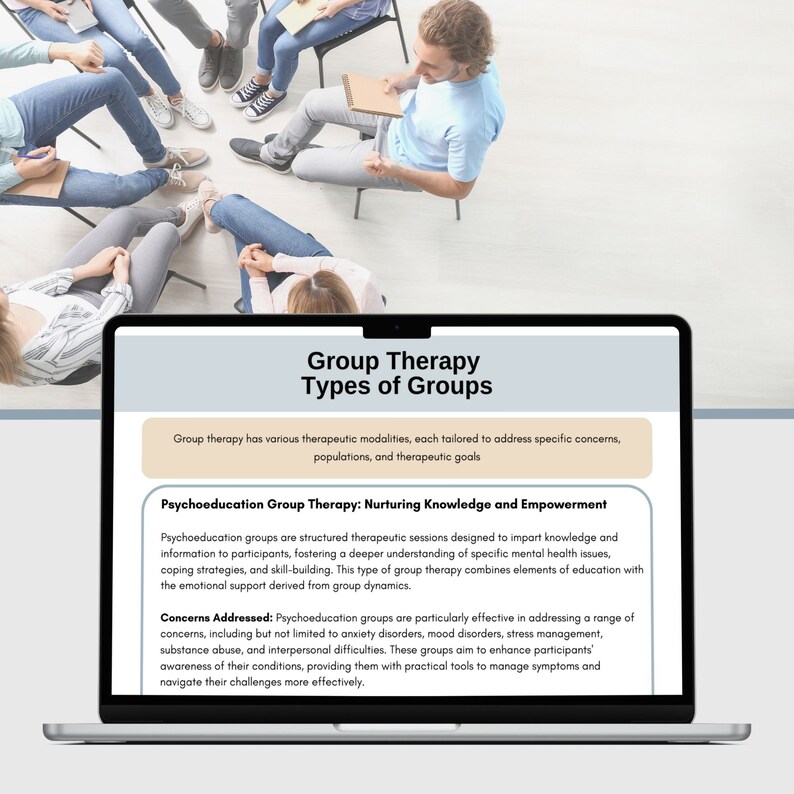 Group Therapy Guide: Reference Sheets & Counseling Tools (digital ...