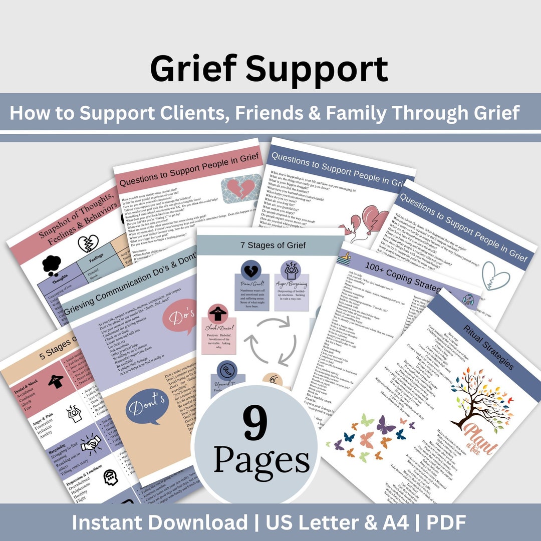 Grief Support for Clients/friends/family, Grief and Loss, Coping With ...