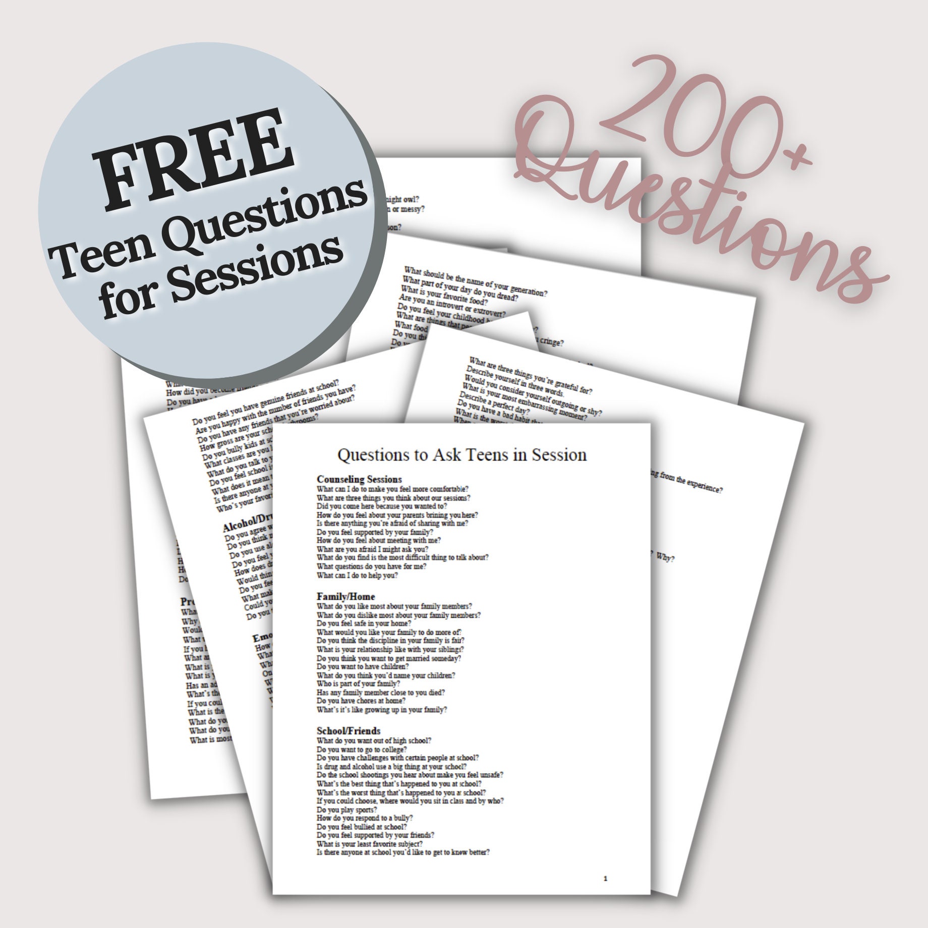 Adolescent Therapy Intake Forms and Consents BUNDLE, Editable Google ...