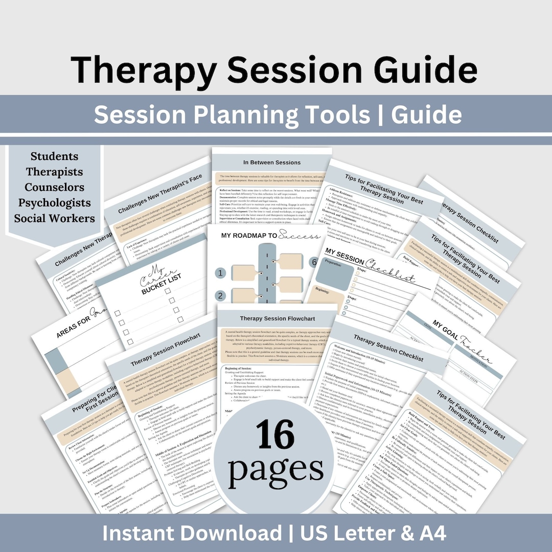 Therapy Planner Session Guide Cheat Sheet, Psychotherapy Reference ...