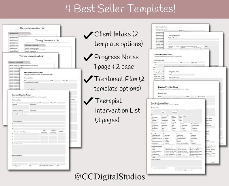 Documentation Bundle Progress Note Template Clinical Terms - Etsy
