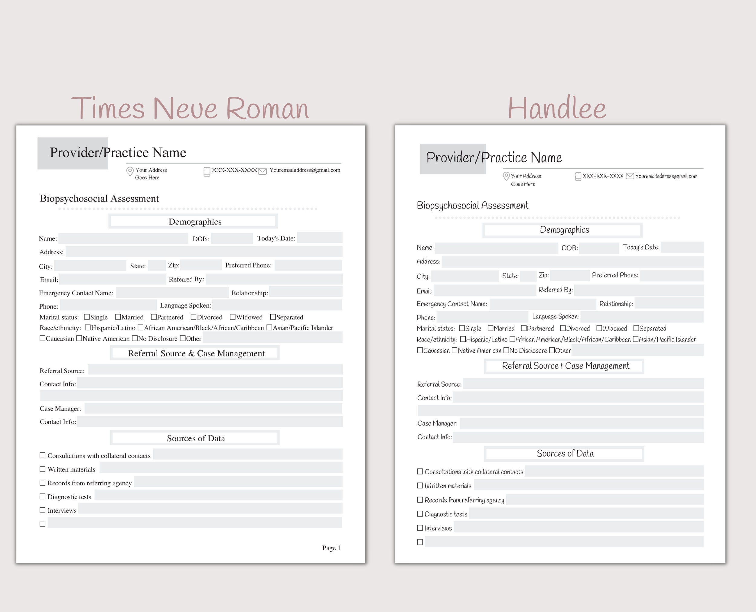 Biopsychosocial Intake Assessment Form Comprehensive Fillable - Etsy ...