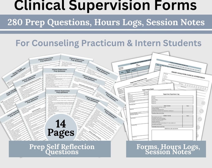 45 Clinical Supervision Guides, Activities, & Templates - Etsy