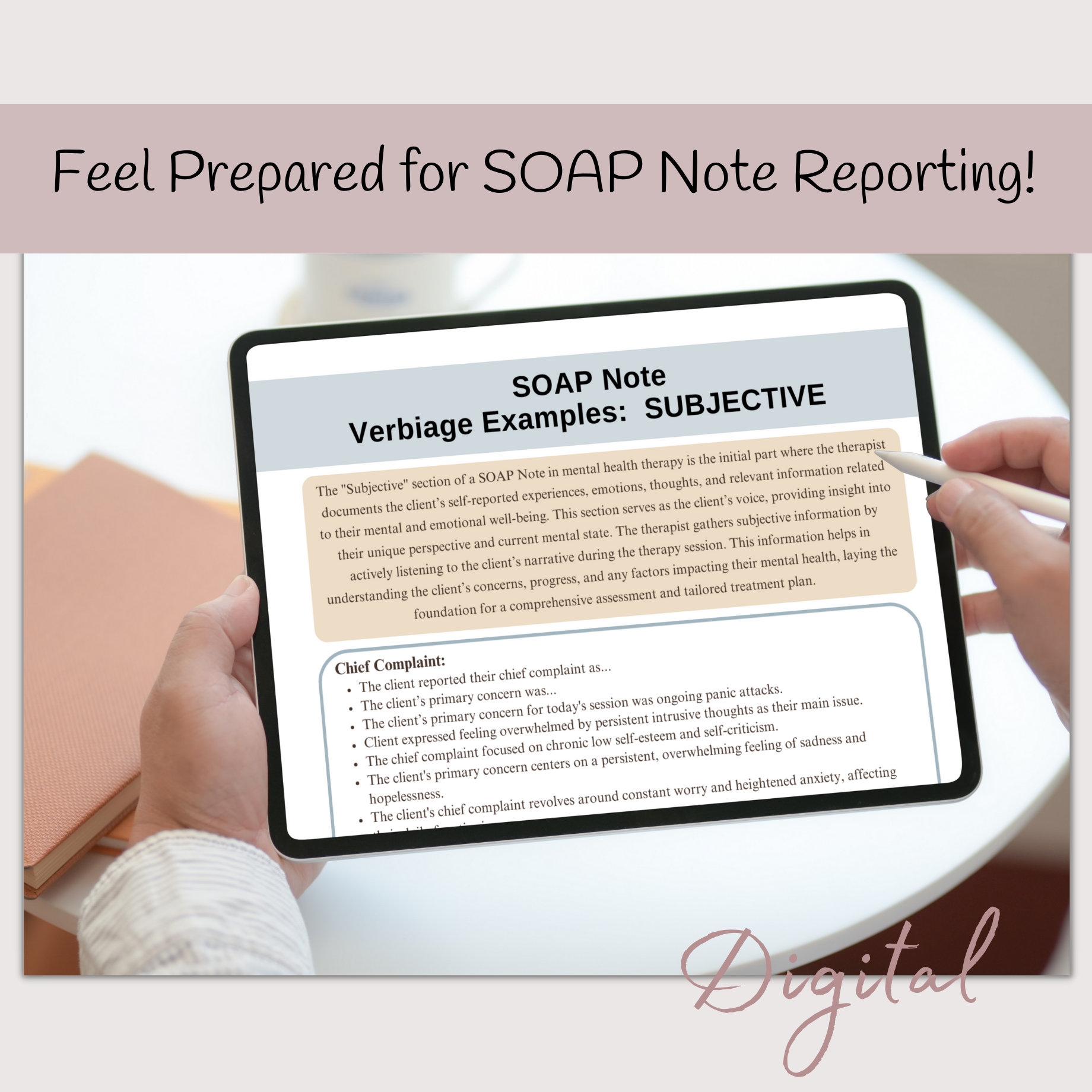 SOAP Note Guide Examples & Prompts 50 Pages of SOAP Note - Etsy Canada