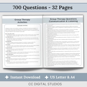 Group Therapy Questions, Therapy Cheat Sheet, Open Ended Questions ...