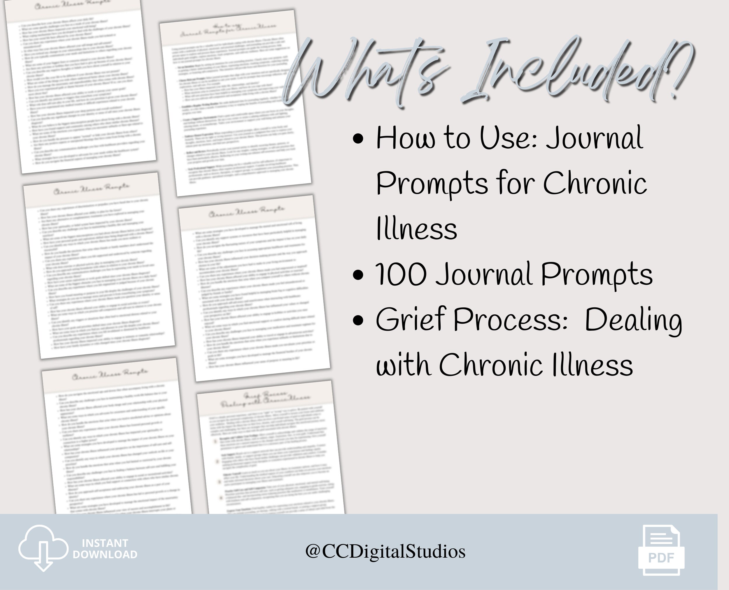 Chronic Illness Journal Prompts, 100 In-depth Journal Prompts for ...