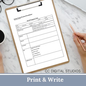 SOAP Note for School Counselors, School Social Worker Progress Note ...