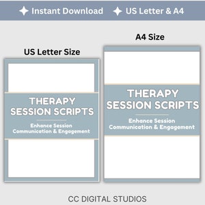 Therapy Scripts 64 Detailed Scripts, Therapist Office Cheat Sheets, DBT ...
