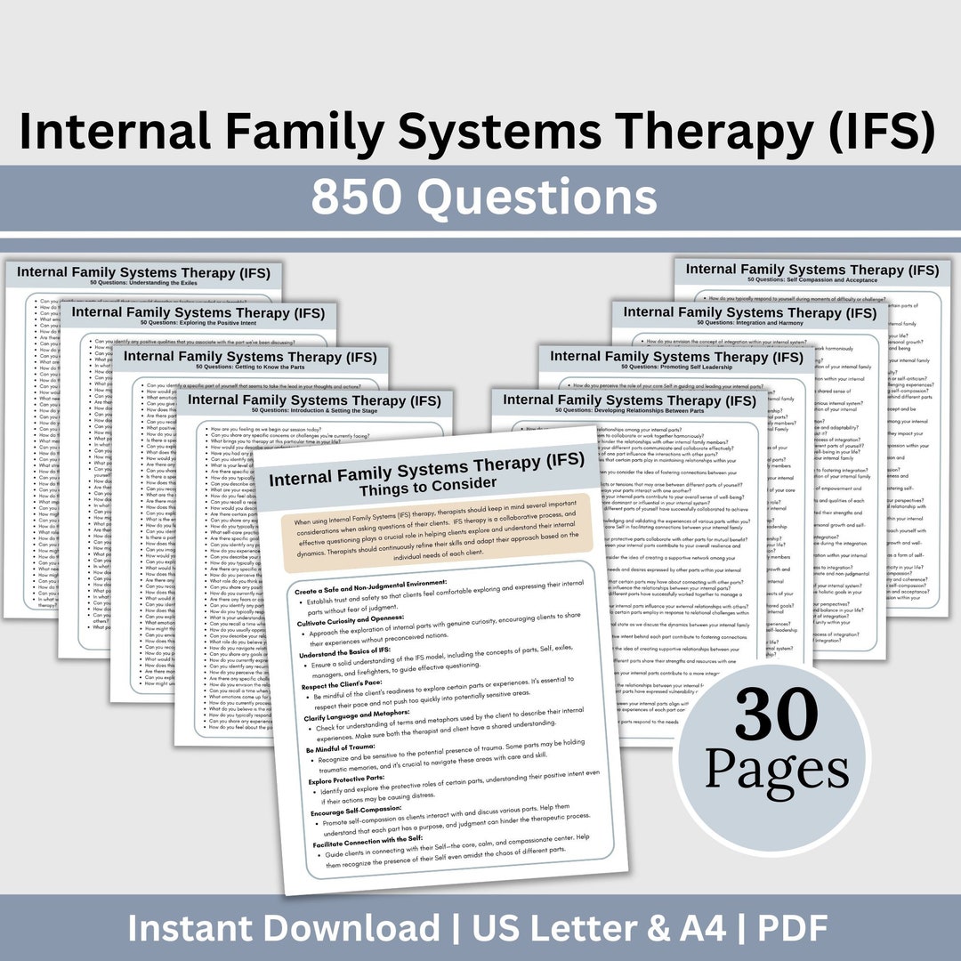 Internal Family Systems Therapy Questions, Therapy Cheat Sheet ...