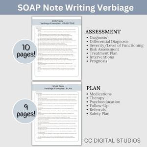 SOAP Note Guide: Mental Health Documentation & Prompts (50 Pages ...