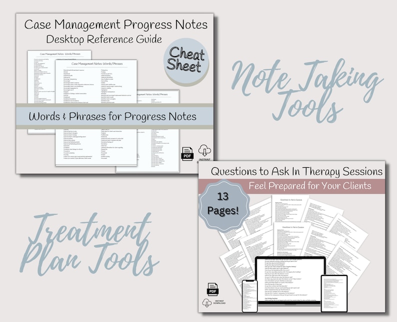 CHEAT SHEET BUNDLE Mental Health Desk Top Reference - Etsy