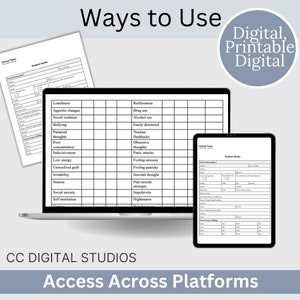 Student Intake Mental Health Form, School Social Worker, School ...