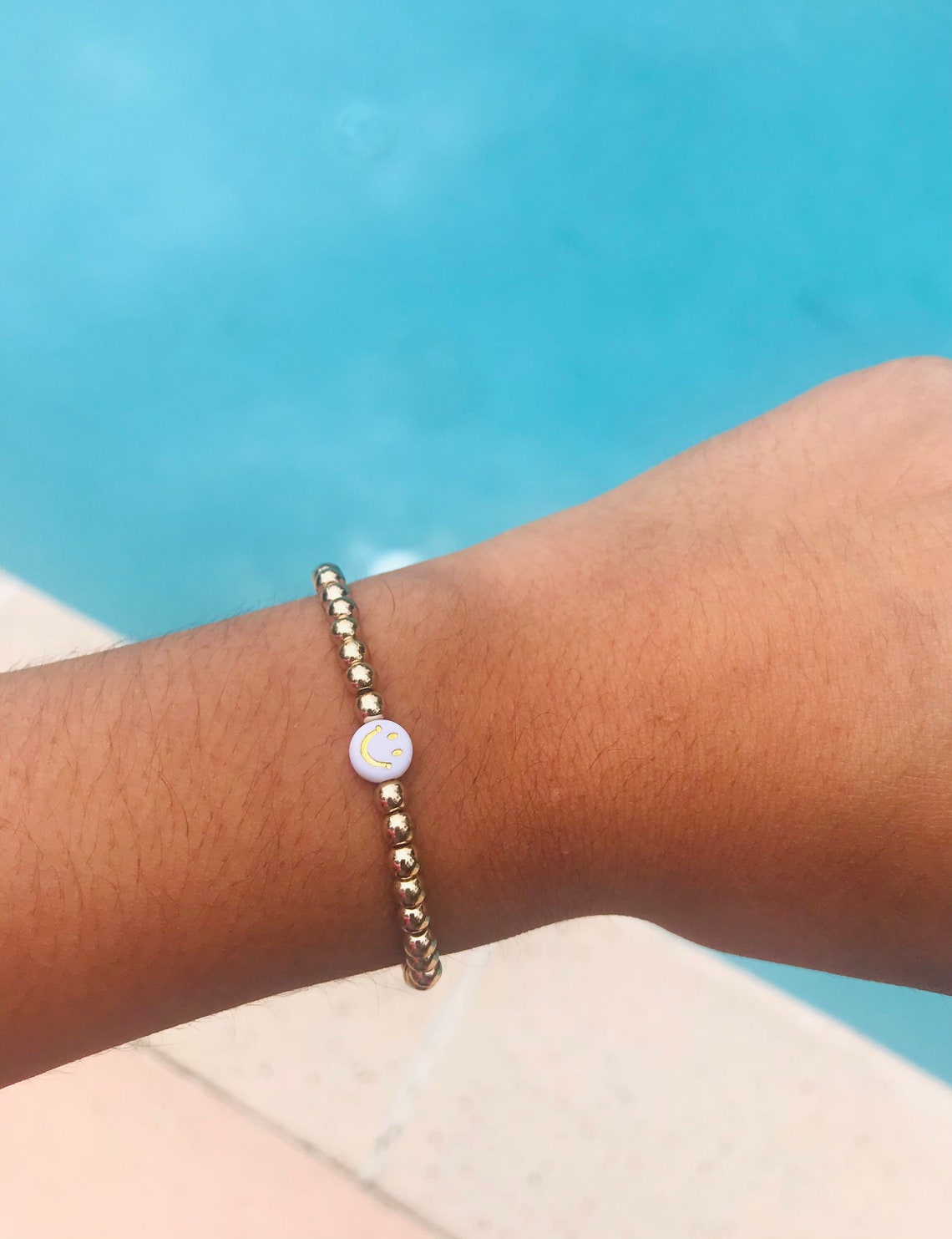 Preppy Gold Bead Bracelet Pack | Etsy