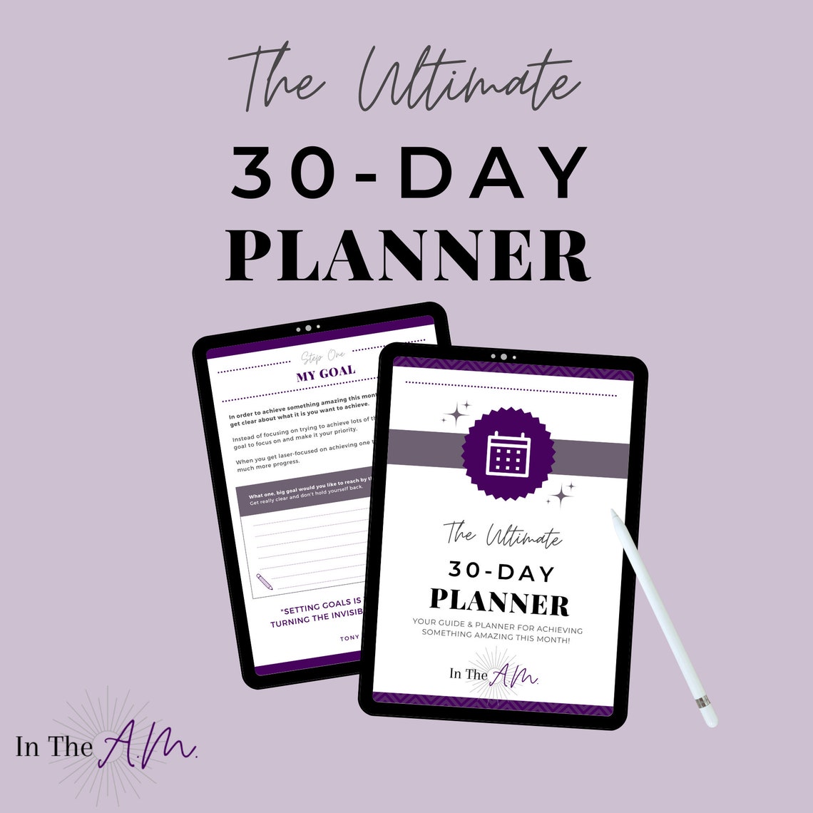 Goal Setting Workbook - 30-day Goal Planner - Etsy