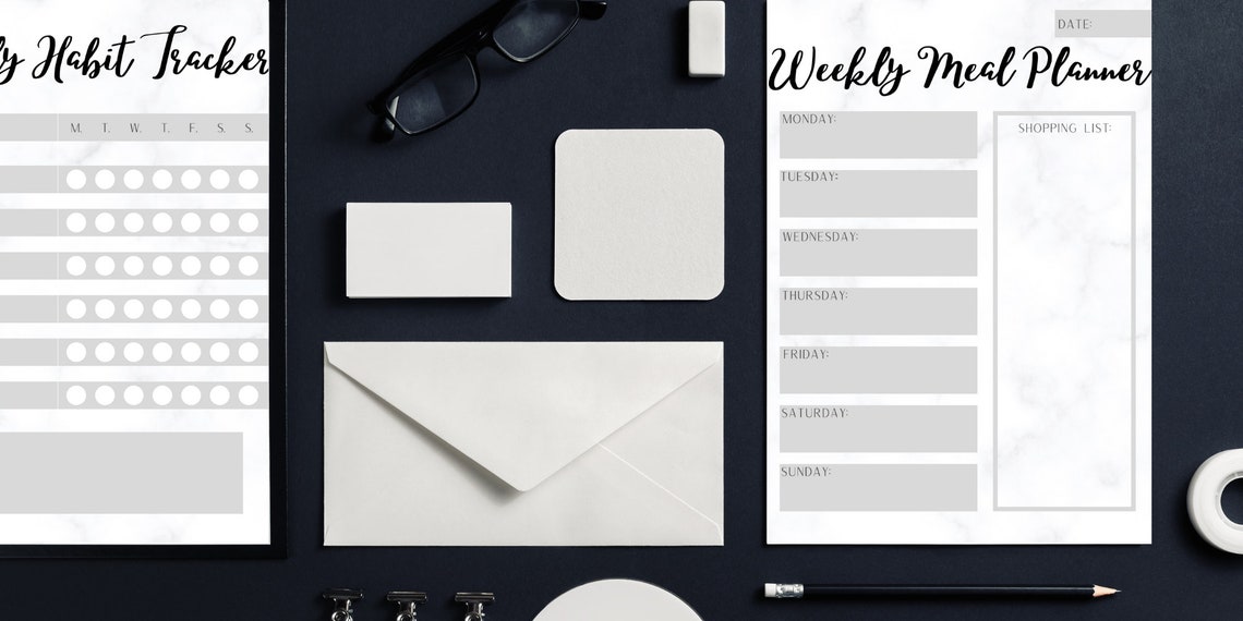 Printable Weekly Planner Sheets Bundle Template Etsy Small Business ...