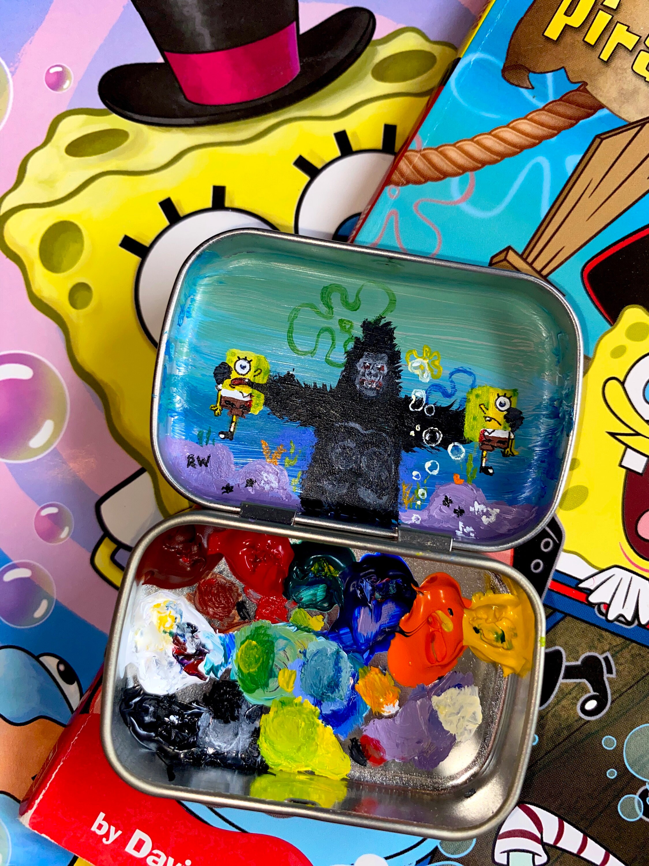 Painting in an Altoids Tin, Altoid Tin Painting, Mini Painting ...